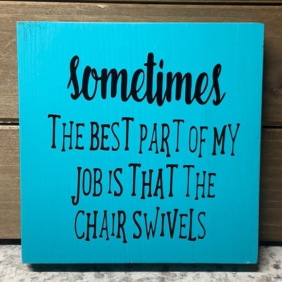 Office | Desktop Wooden Sign | Poshmark